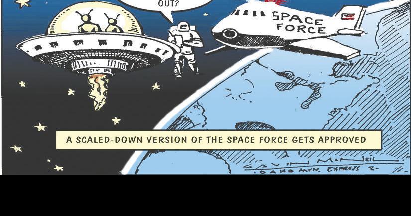 Space Force | Cartoon | mtexpress.com