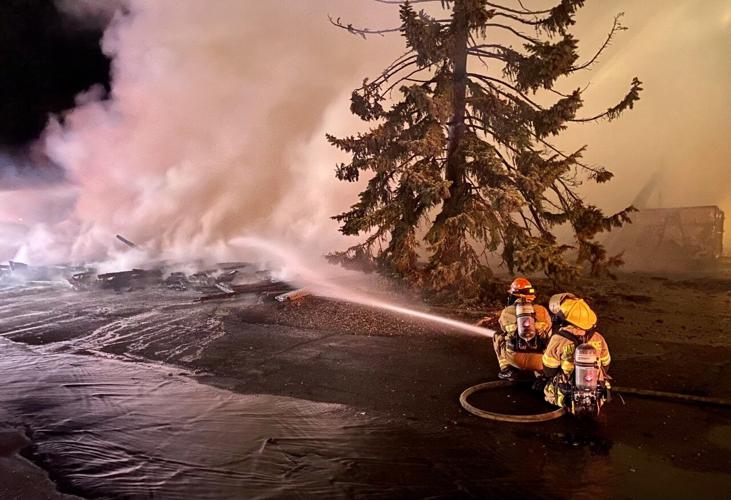 Croy Street Exchange Building burns in early morning blaze | Breaking ...