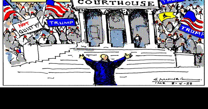 Arraignment Rally | Cartoon | mtexpress.com