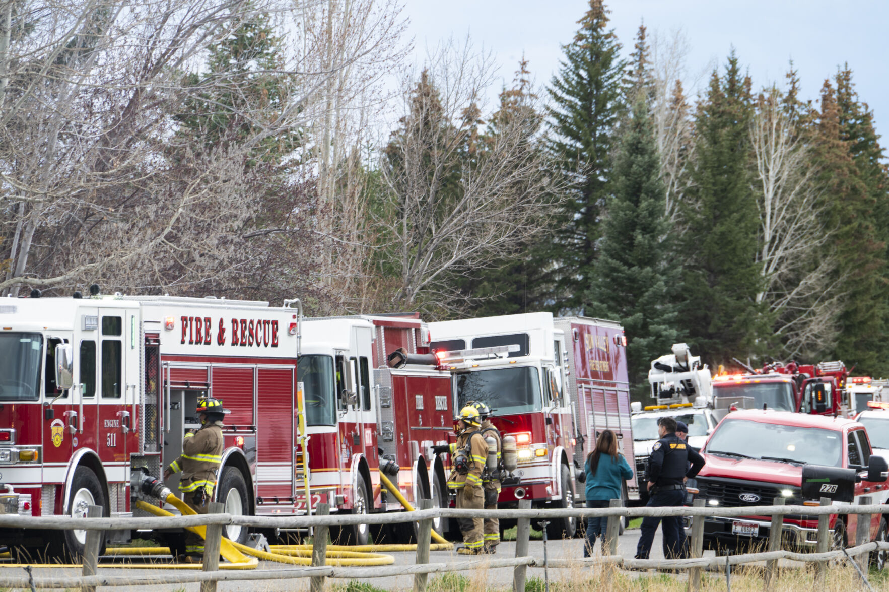 Fire agencies knock down structure fire | Bellevue | mtexpress.com