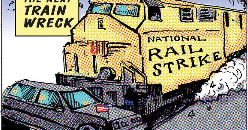 Train Wreck | Cartoon | mtexpress.com
