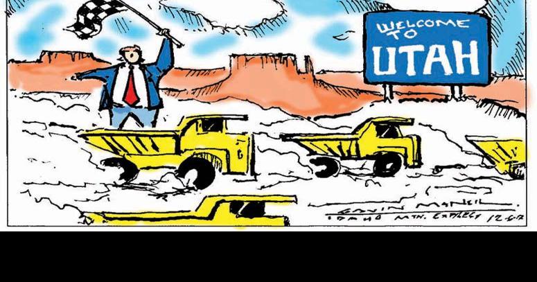Trump in Utah | Cartoon | mtexpress.com