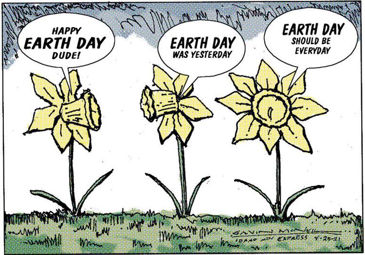 Earth Day | Cartoon | mtexpress.com