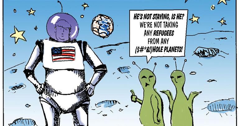 Space Force | Cartoon | mtexpress.com