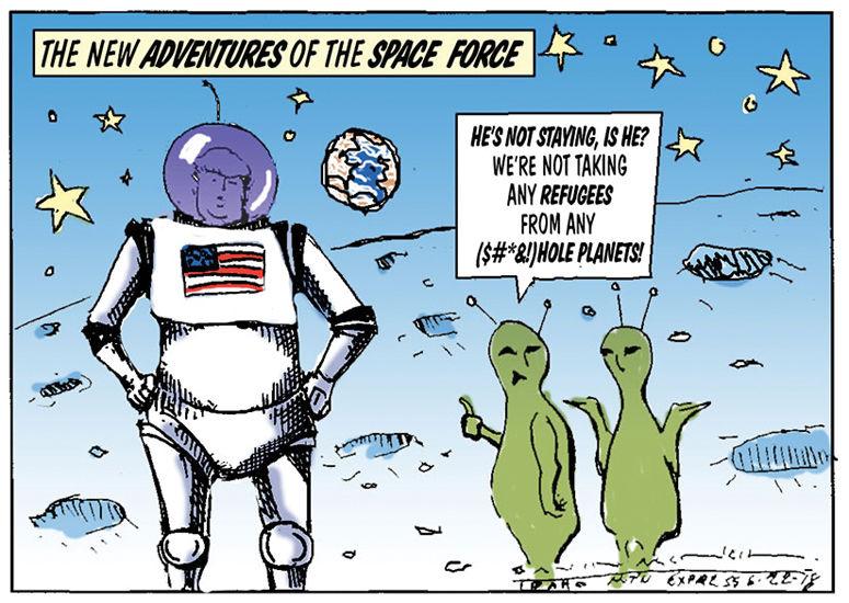 Space Force | Cartoon | mtexpress.com