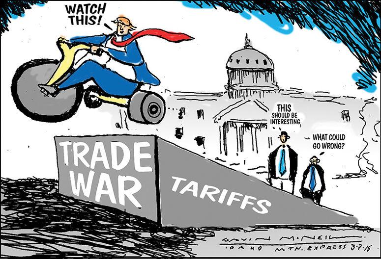 Trade war | Cartoon | mtexpress.com