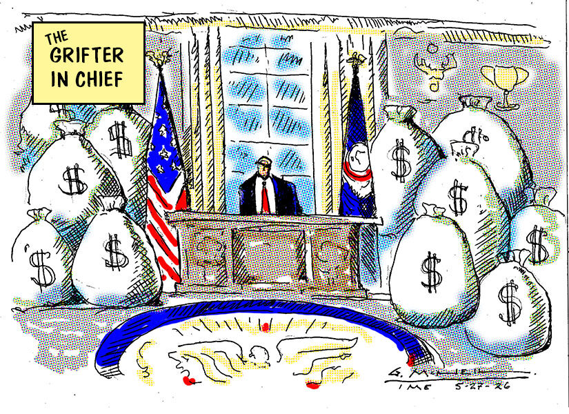 Grifter in Chief | Cartoon | mtexpress.com