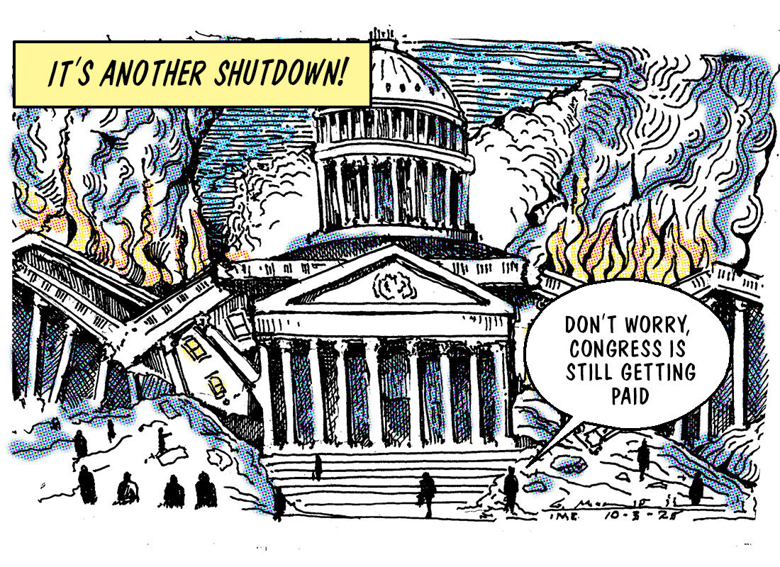 Shutdown | Cartoon | mtexpress.com