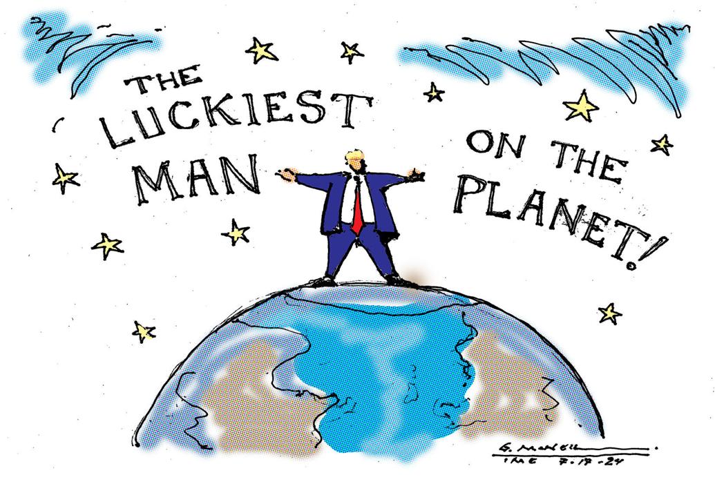 Luckiest Man | Cartoon | mtexpress.com