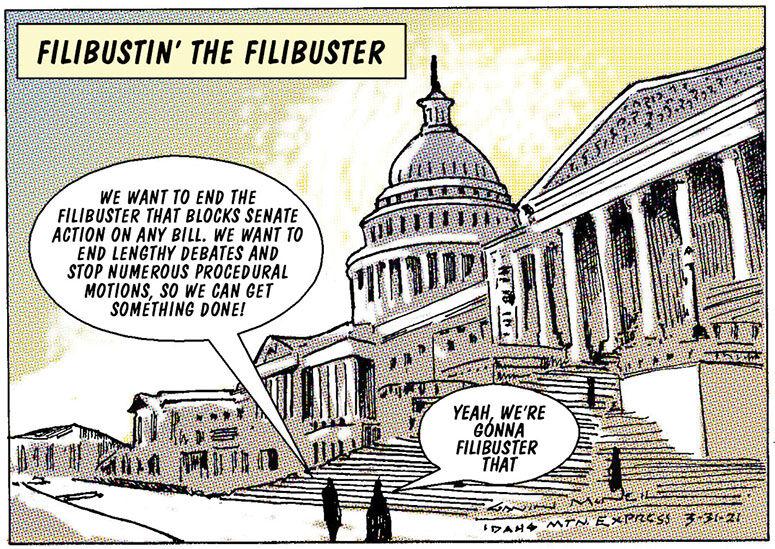 Filibustin' | Cartoon | mtexpress.com