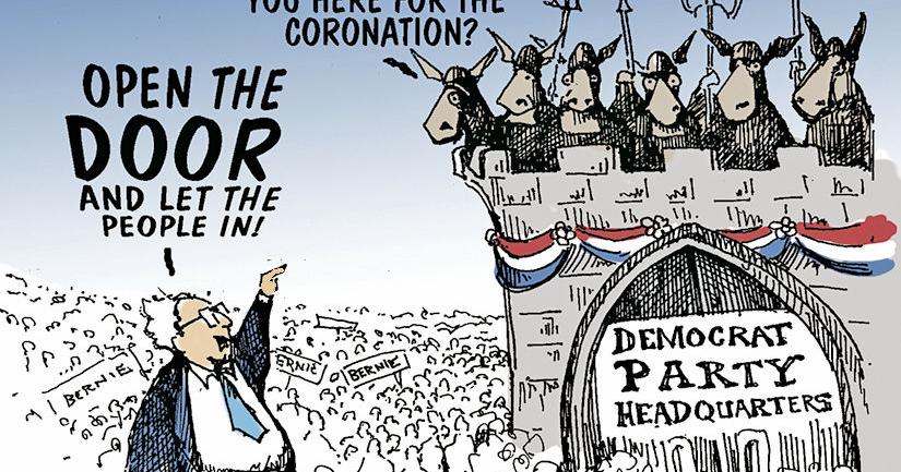 Democratic Coronation | Cartoon | mtexpress.com