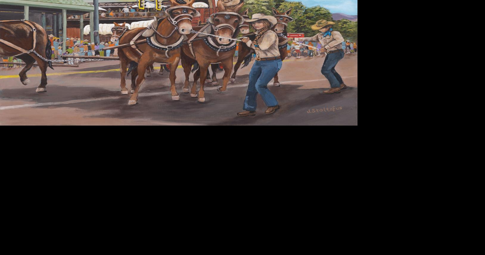 Wagon Days poster depicts famous 'Big Hitch' turn for the first time ...