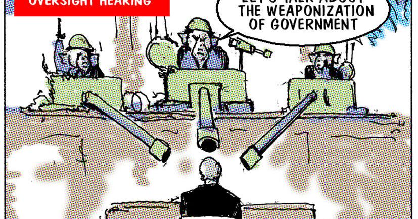 Weaponized Government | Cartoon | mtexpress.com