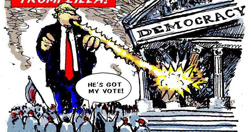 Trumpzilla | Cartoon | mtexpress.com