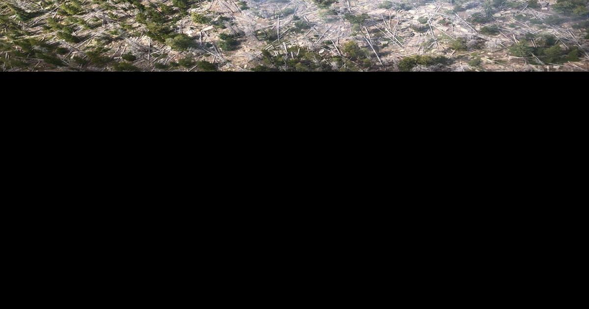 Wildfire burning in steep, rocky terrain near Delmoe Lake