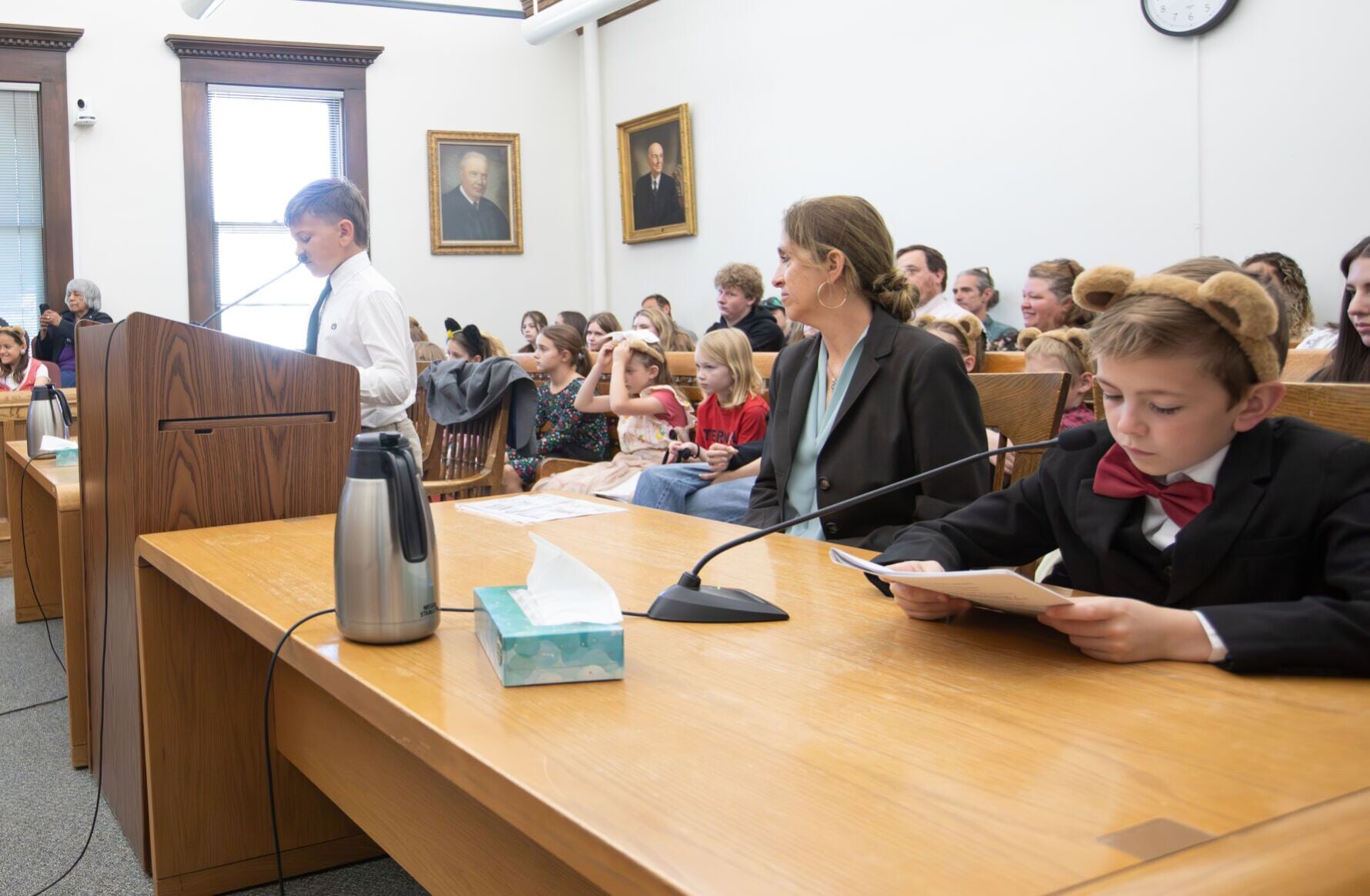 Photos: Helena student mock trial questions Gold E. Locks v. 3 Bears