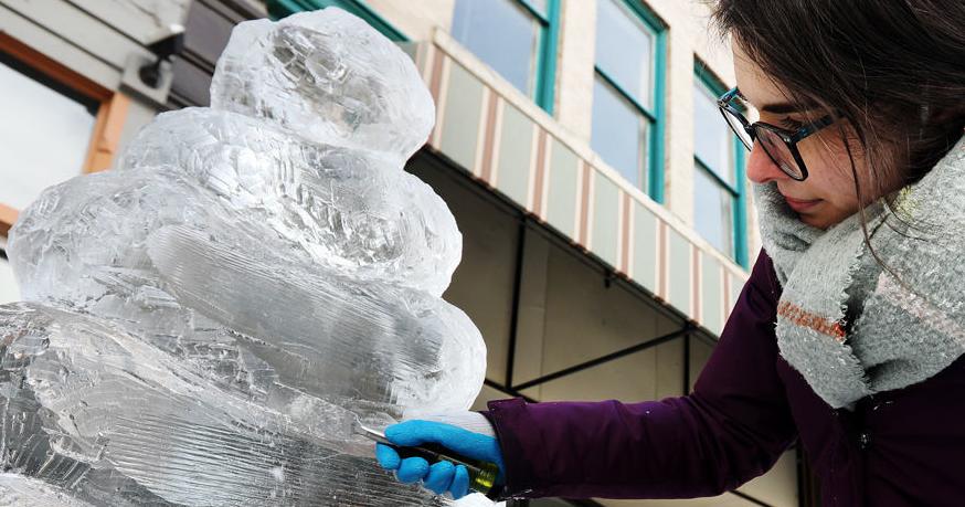 Ice sculpting contest Saturday in Uptown Butte