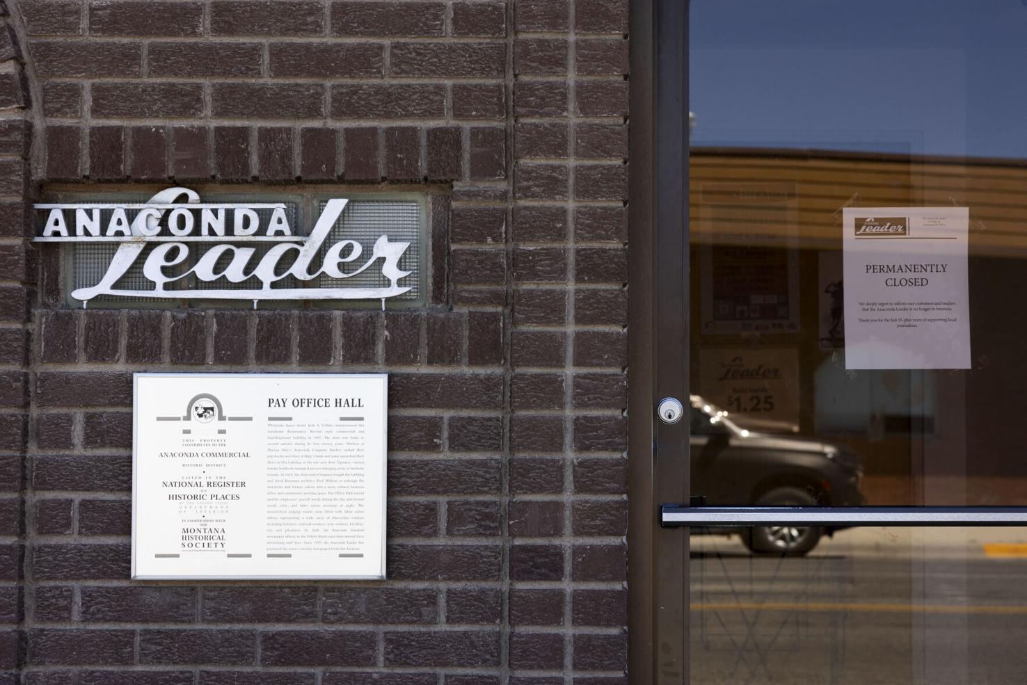 The Anaconda Leader abruptly closes Monday after 55 years