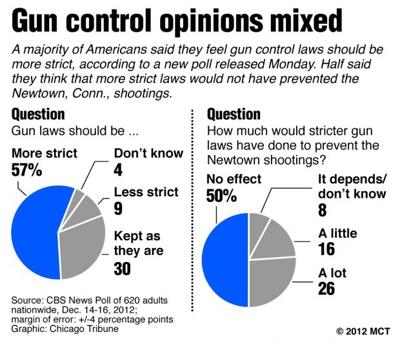 Gun control opinions mixed