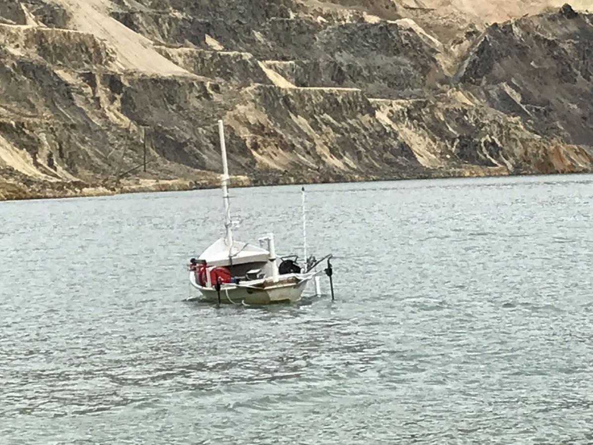 Maiden voyage: Berkeley Pit boat launches successfully | Natural ...