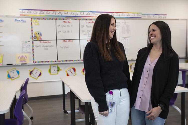 Kate Dennehy and Kelci Thatcher are 'the dynamic duo' at East Middle School