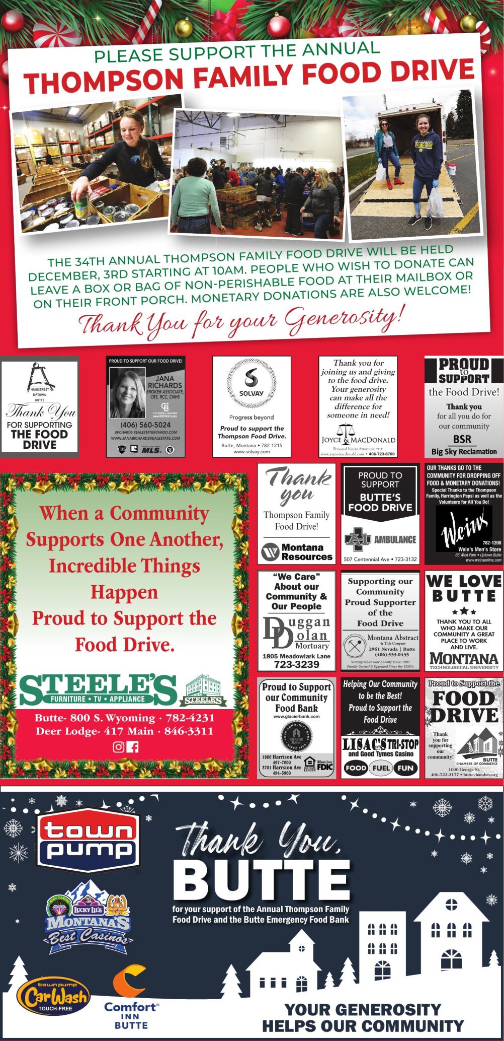 Thompson Family Food Drive 2022