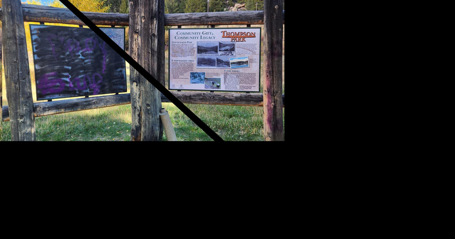 Tainted signs at Thompson Park 'good as new'; vandalism elsewhere ...