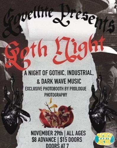 Covellite Theatre hosts Goth Night on Black Friday
