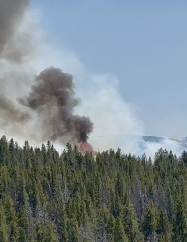 Sawlog Fire located just west of Wise River.
