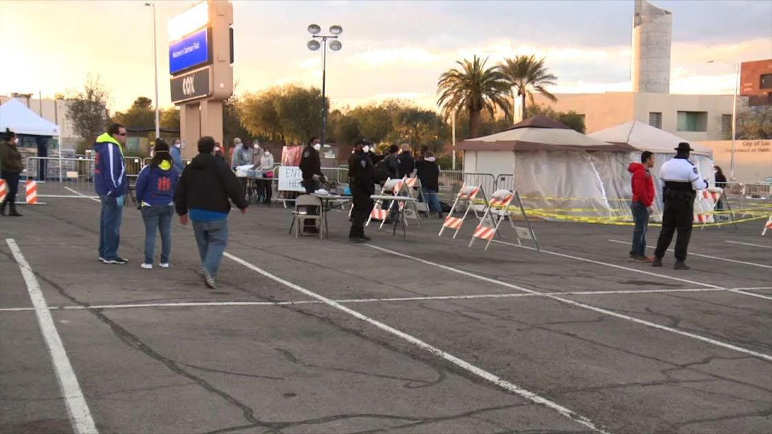 Homeless people in Las Vegas told to sleep in parking lot ...