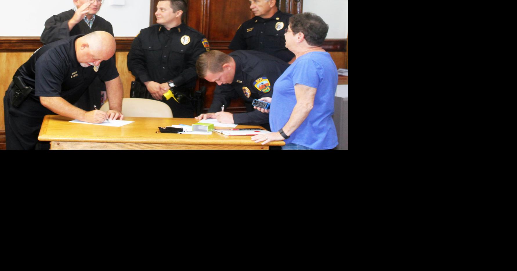 Two new Butte police officers sworn in Friday