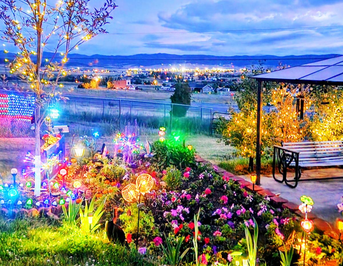 Teenage son helped to create garden