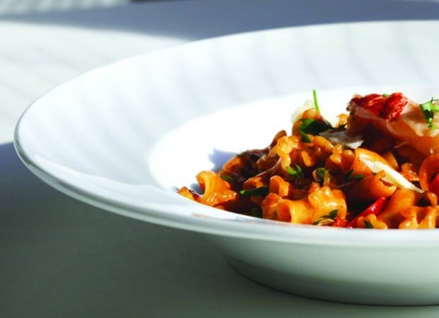 Shrimp, lobster star in pasta