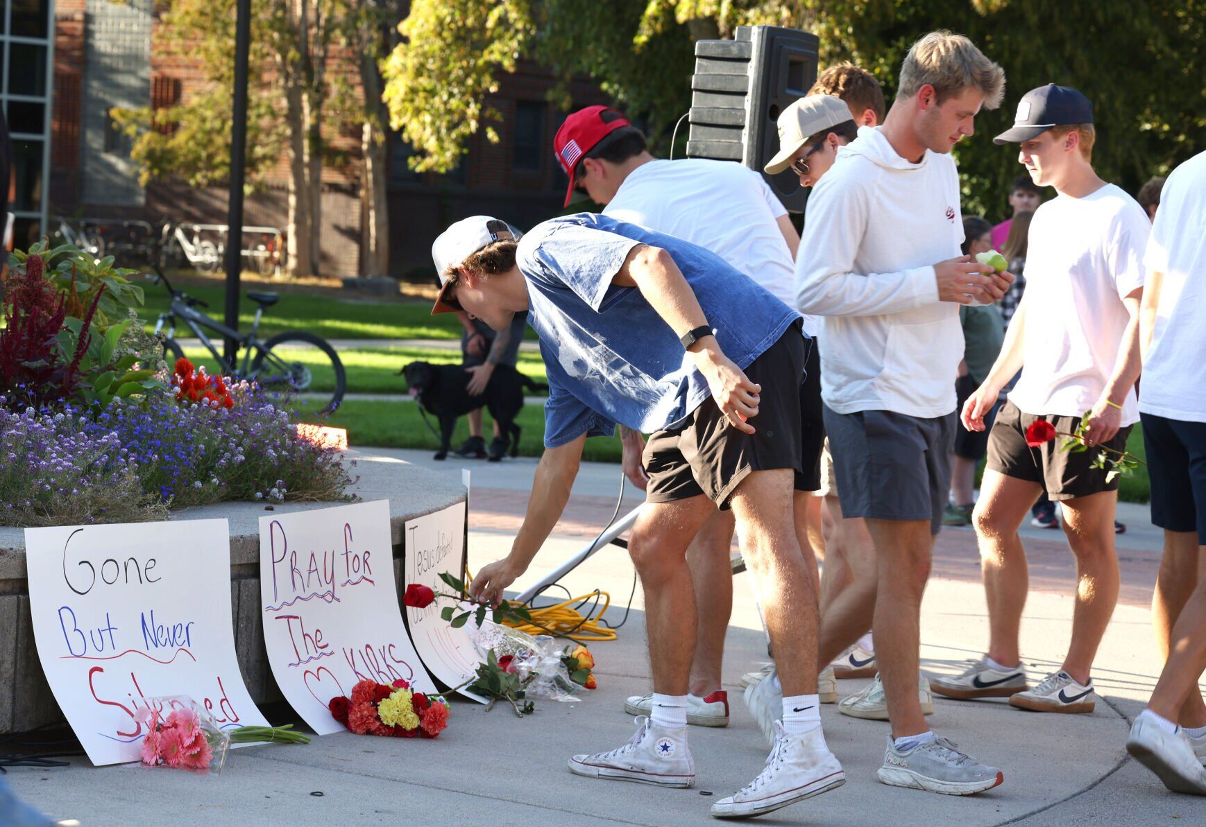 PHOTOS: Vigil held at University of Montana following Charlie Kirk ...