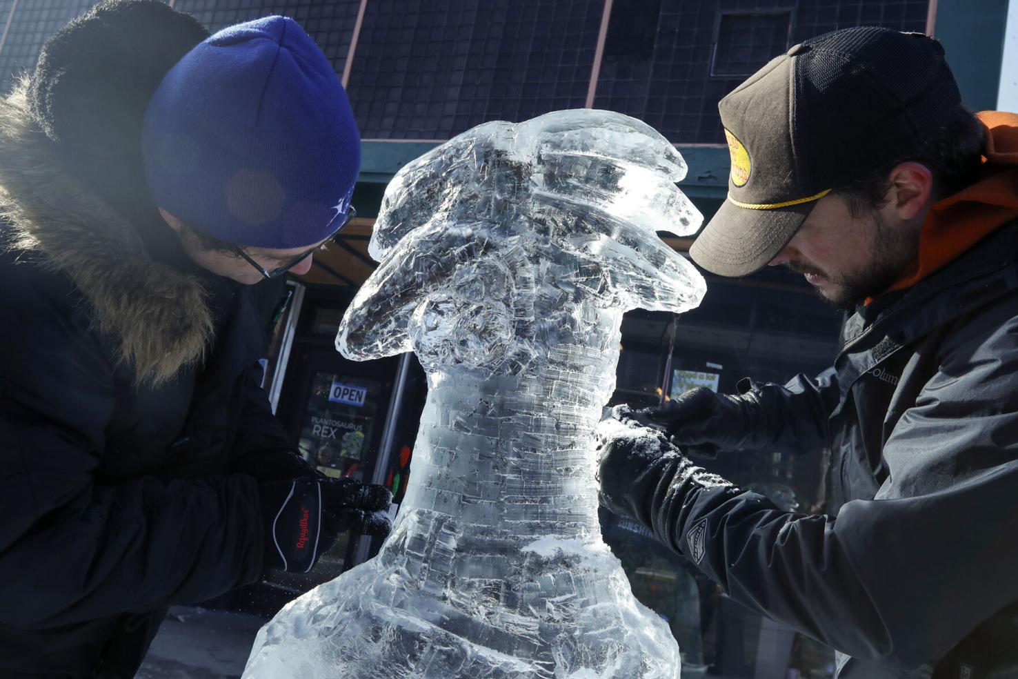 Photos: 2023 Uptown Butte annual ice-carving contest