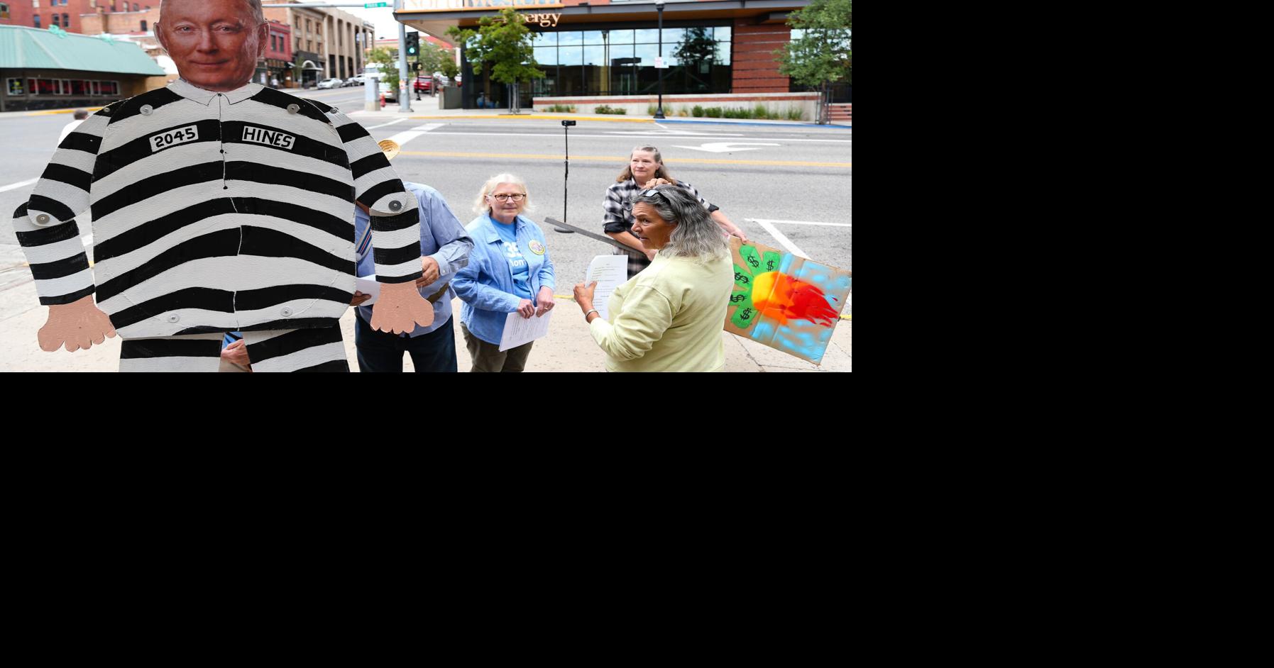 Small group of protesters demonstrates outside of NorthWestern Energy ...