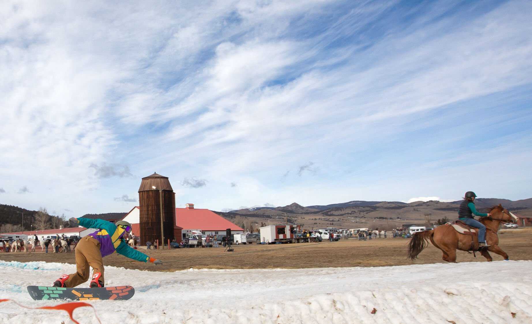 Photos: Skijoring the Big Rock races see hundreds of participants in ...