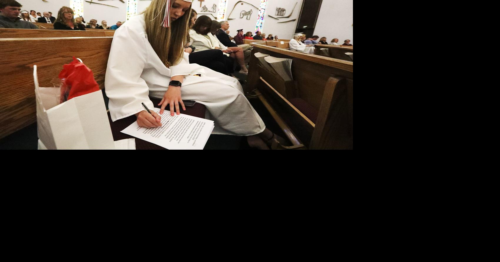 Butte Central High School hosts graduation mass with social distancing ...