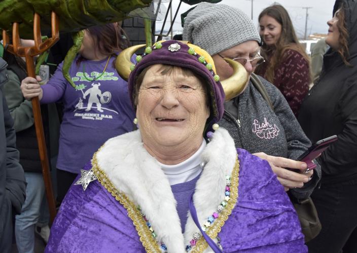 Packed Helsinki Bar in Butte celebrates St. Urho with crowns