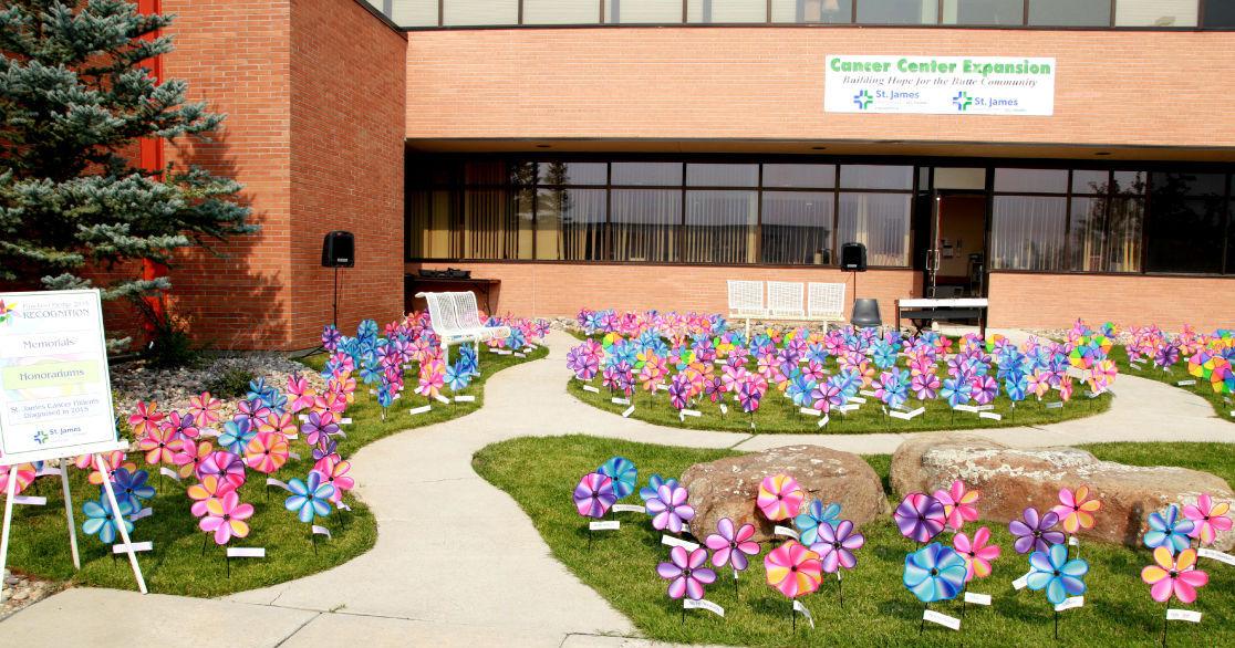 Pinwheels at the Cancer Center