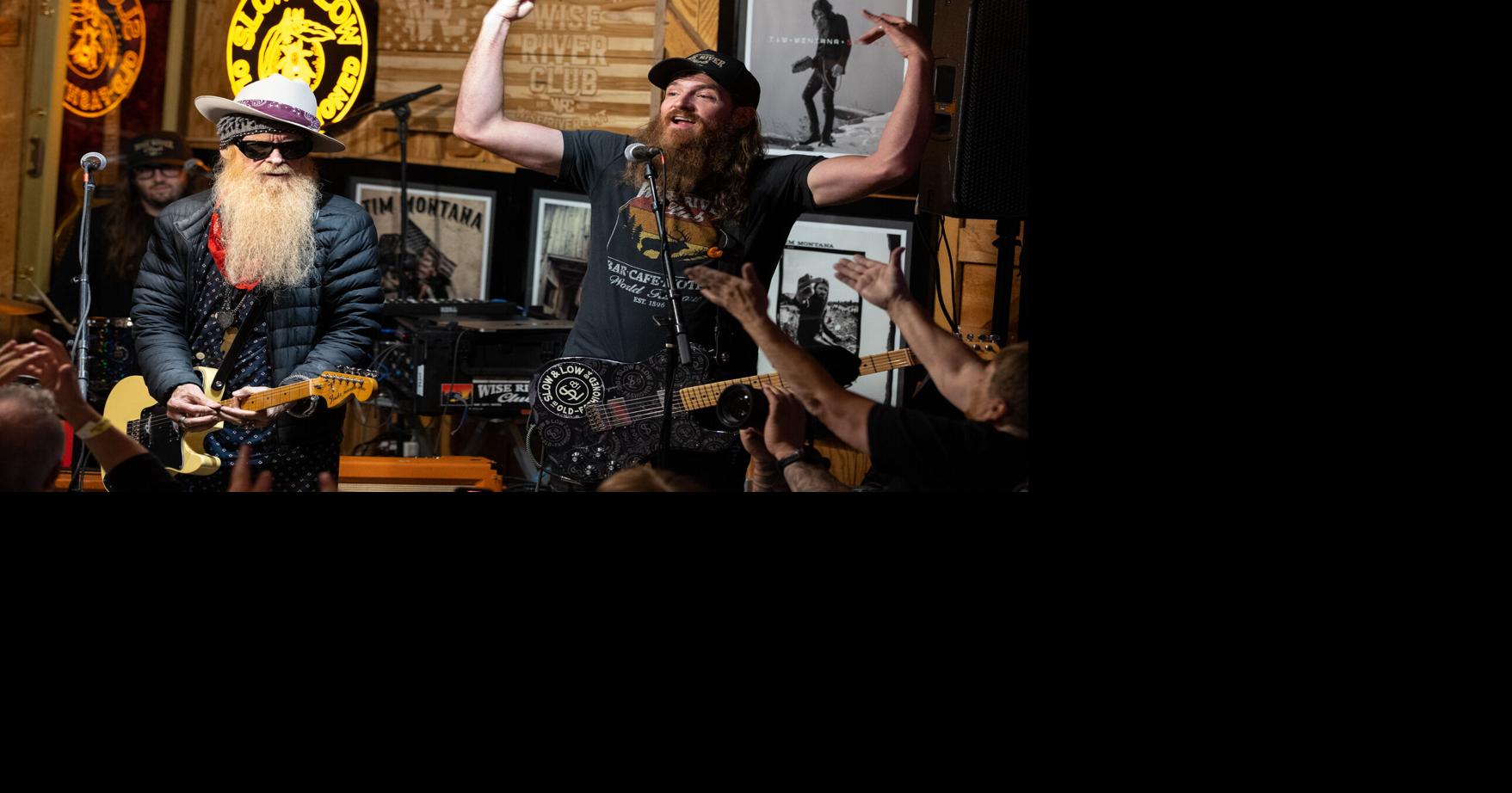 Photos: Tim Montana and ZZ Top's Billy F Gibbons raise the roof at the ...