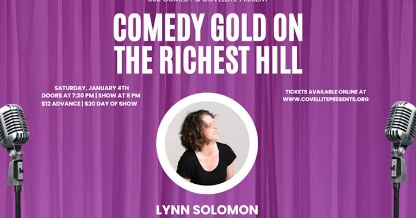 Lynn Solomon performs a night of stand-up comedy