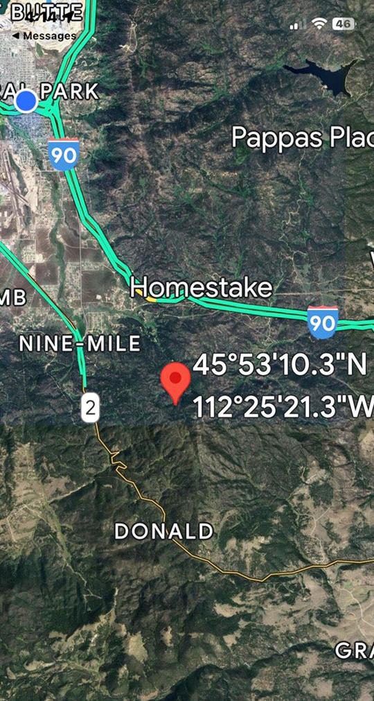 Fire reported off Homestake Pass east of Butte