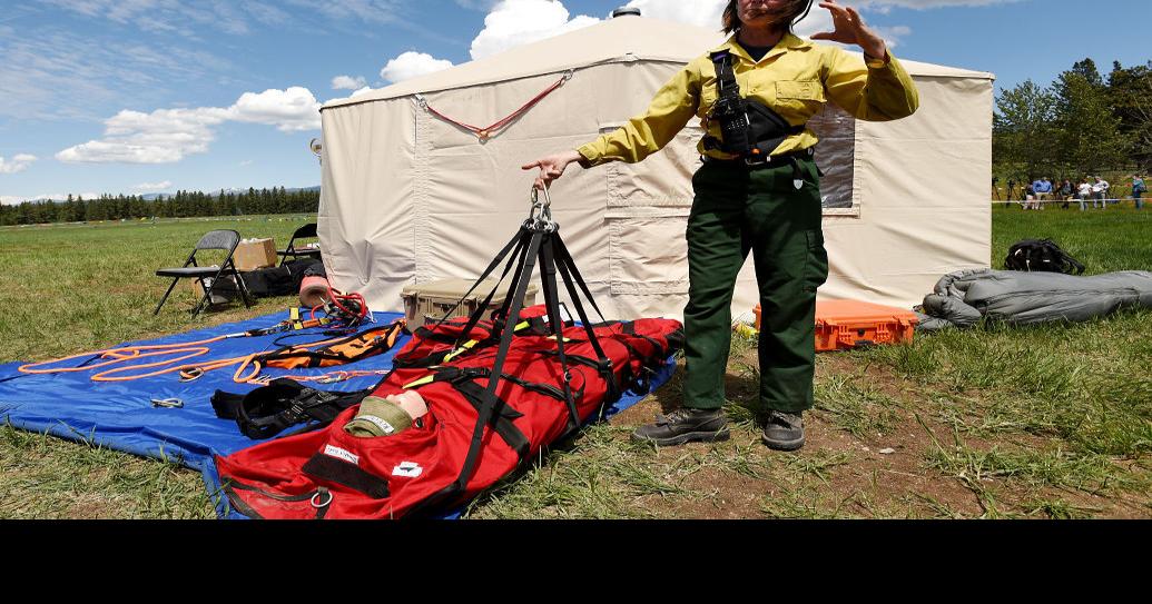 Forest Service helitack teams practice aerial rescue in Ninemile