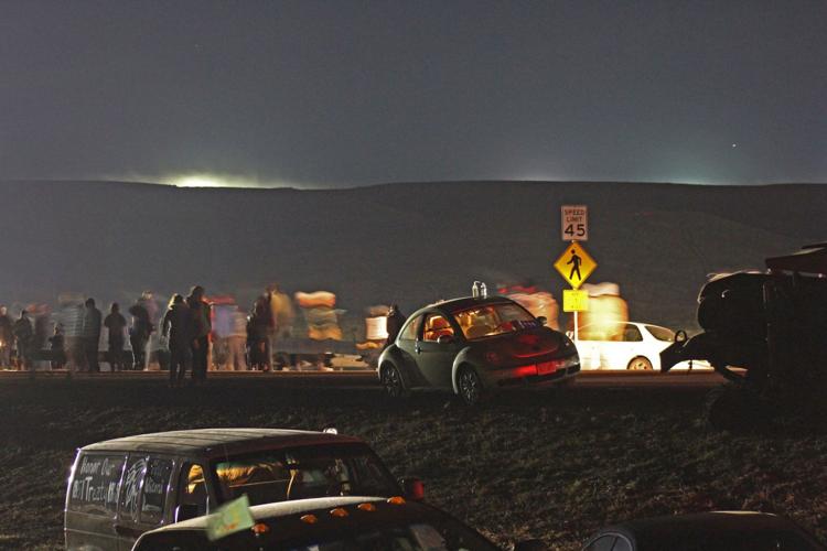 Standing Rock Backwater Bridge protest photos