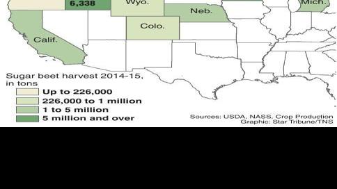 Sugar beet production by state | | mtstandard.com