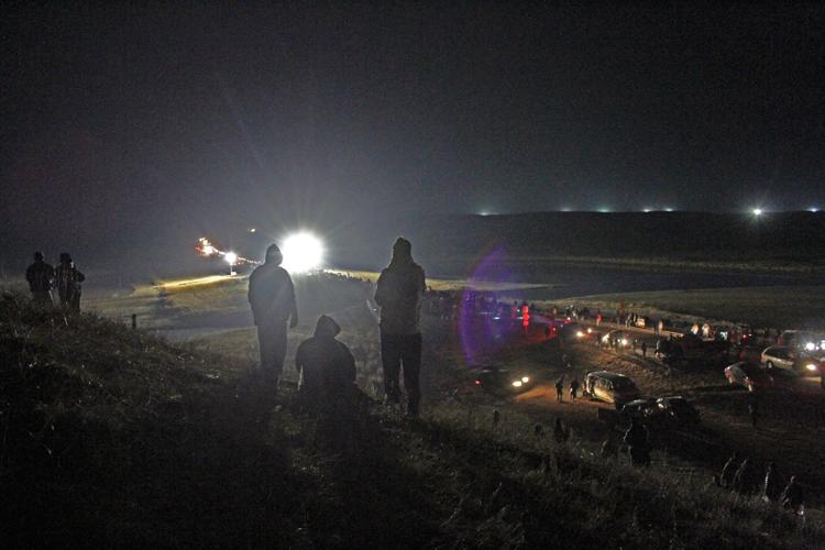 Standing Rock Backwater Bridge protest photos