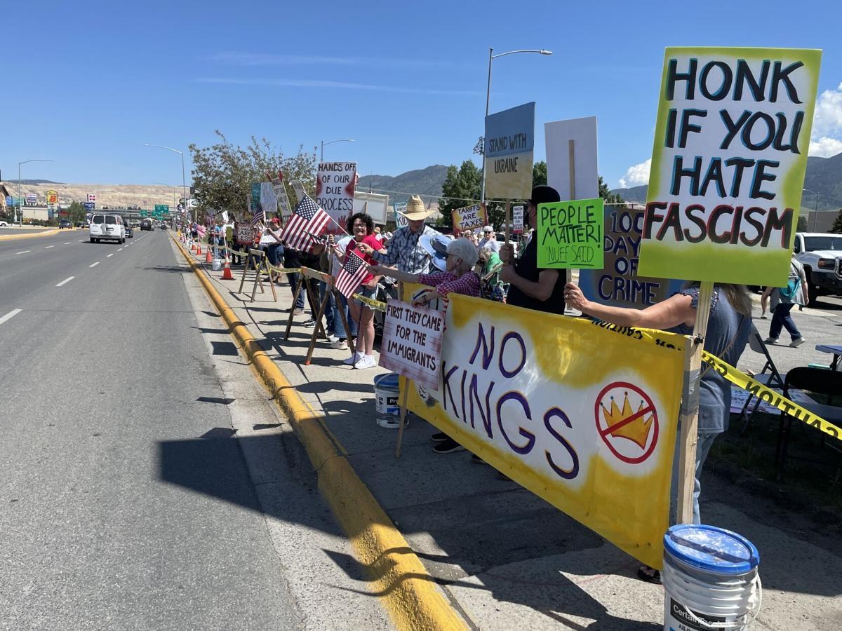 Indivisible Butte holds 'No Kings' rally