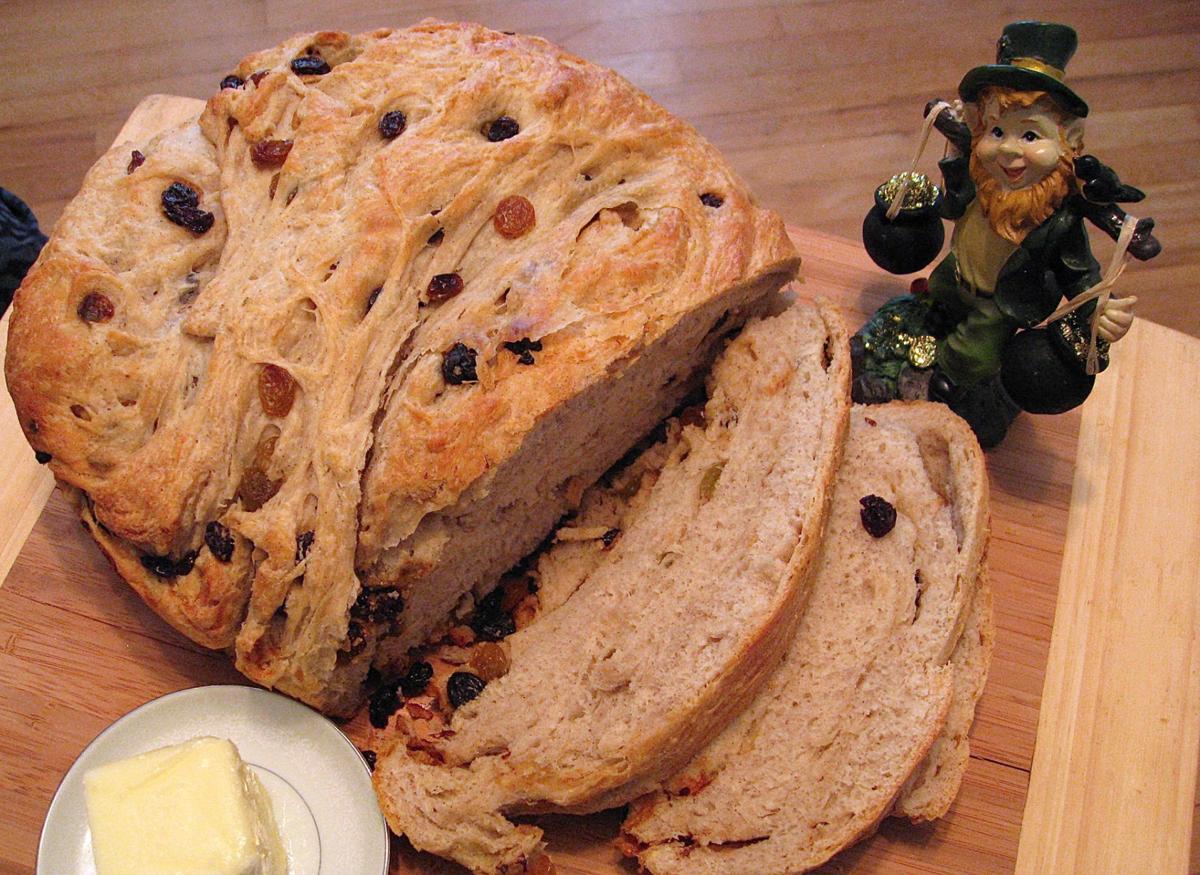 Get into Irish spirit with Barm Brack, a yeast bread filled with raisins