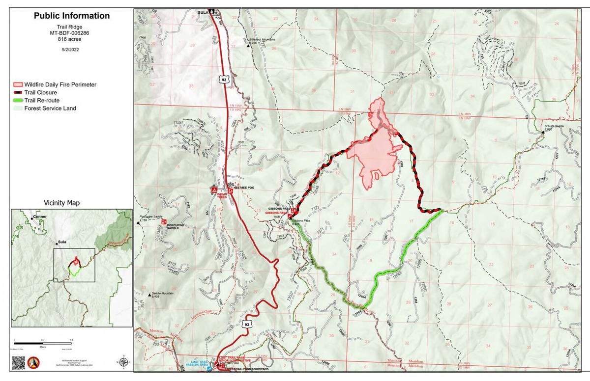 Thompson Creek Fire reported near Mystic Lake in Anaconda-Pintler ...